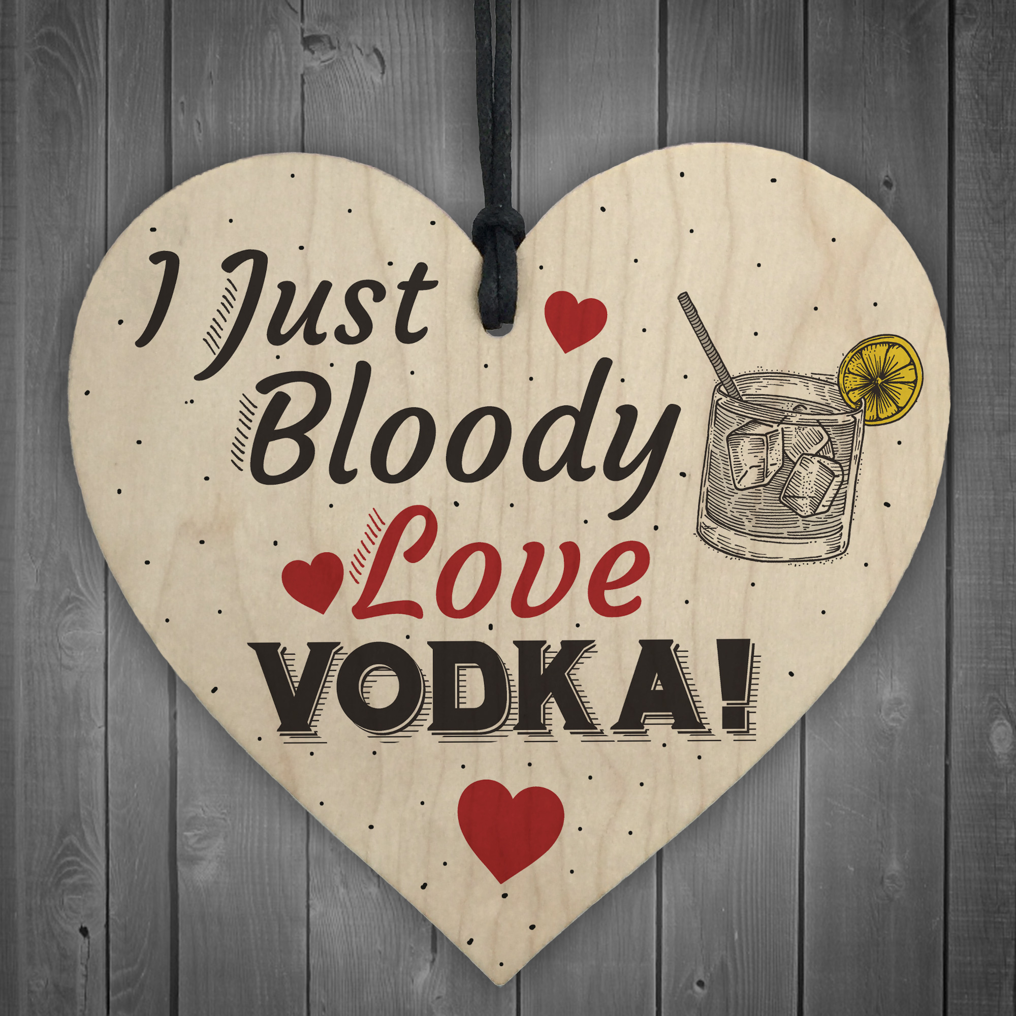 Vodka Friend Friendship Plaque Sign Funny Wooden Gift Alcohol