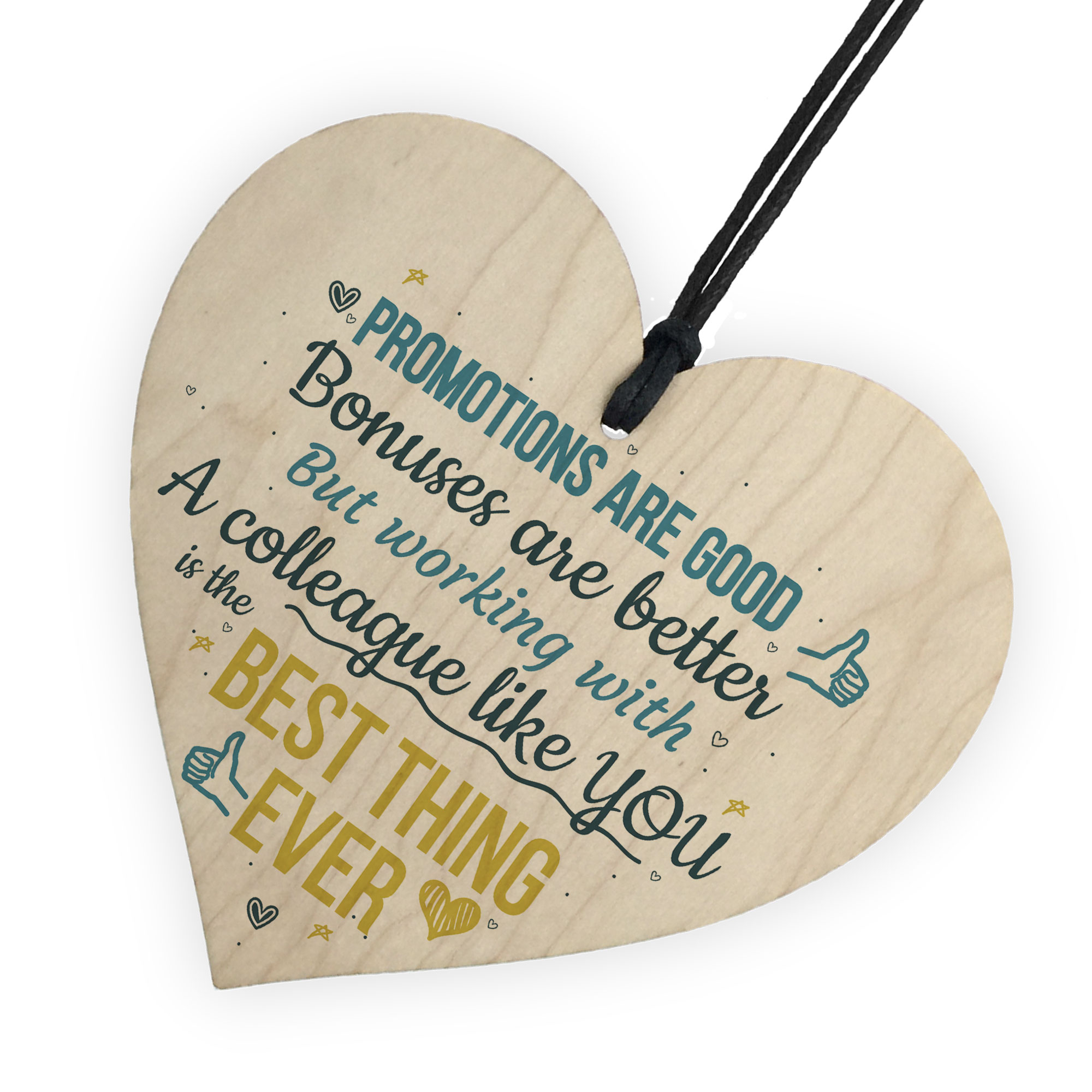 Best Colleague Hanging Heart Plaque Work Present FRIEND Sign
