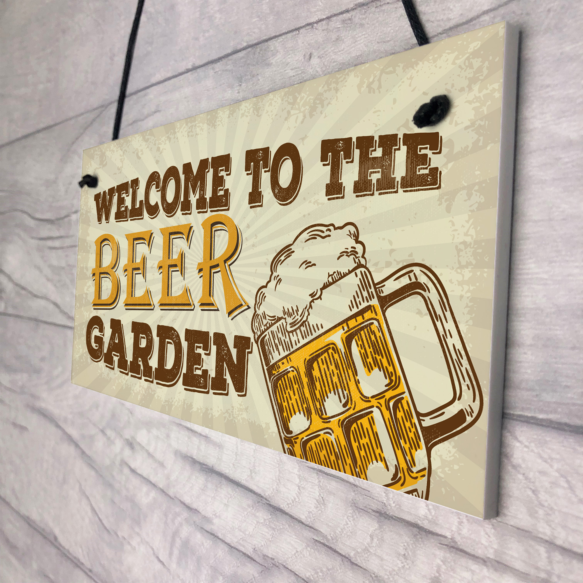 Beer Garden Bar Sign For Garden Pub Man Cave Shed Plaque Gift