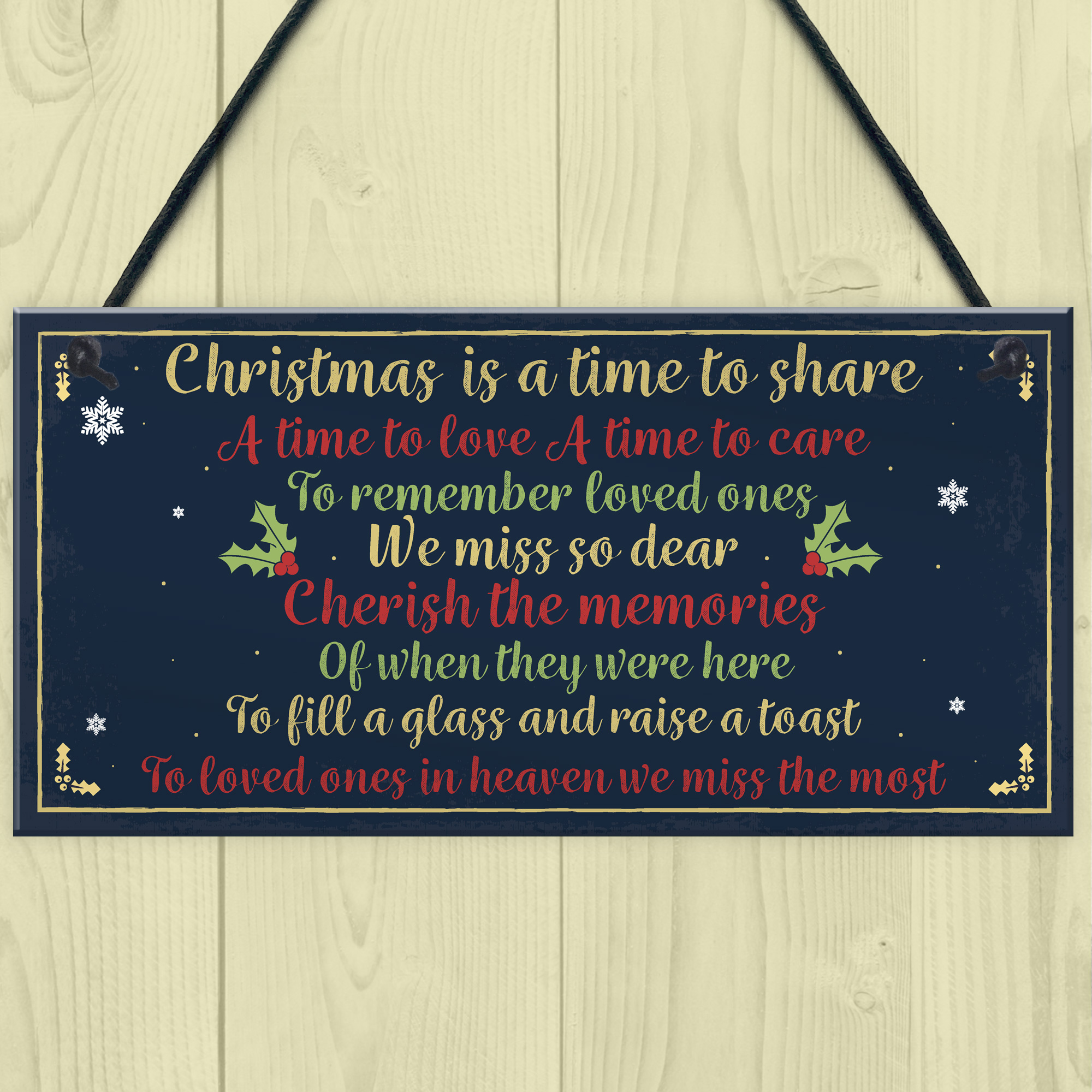 Christmas Memorial Tree Hanging Decoration Family Memorial Gift