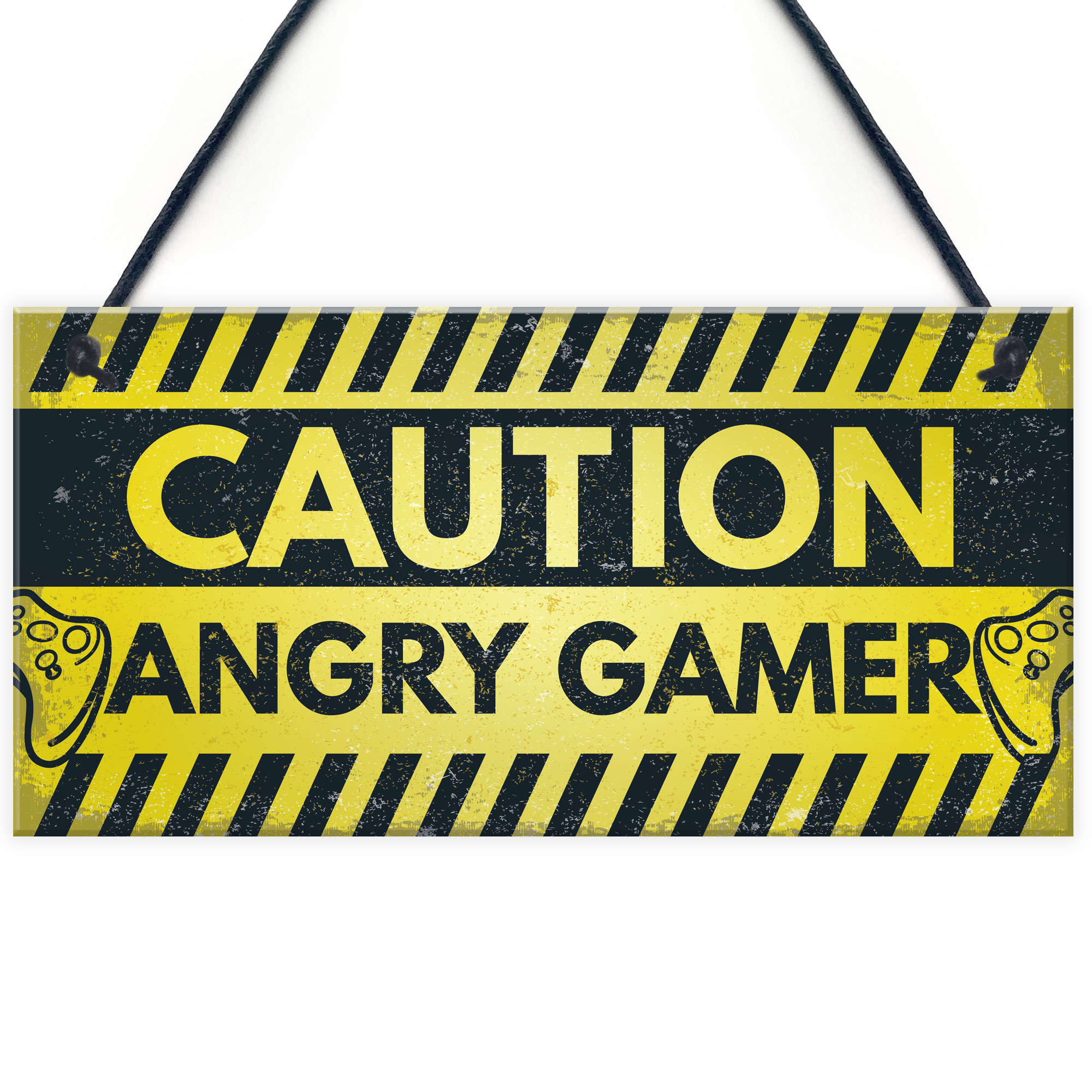 Caution Angry Gamer Door Sign Gamer Gifts Gamer Accessories