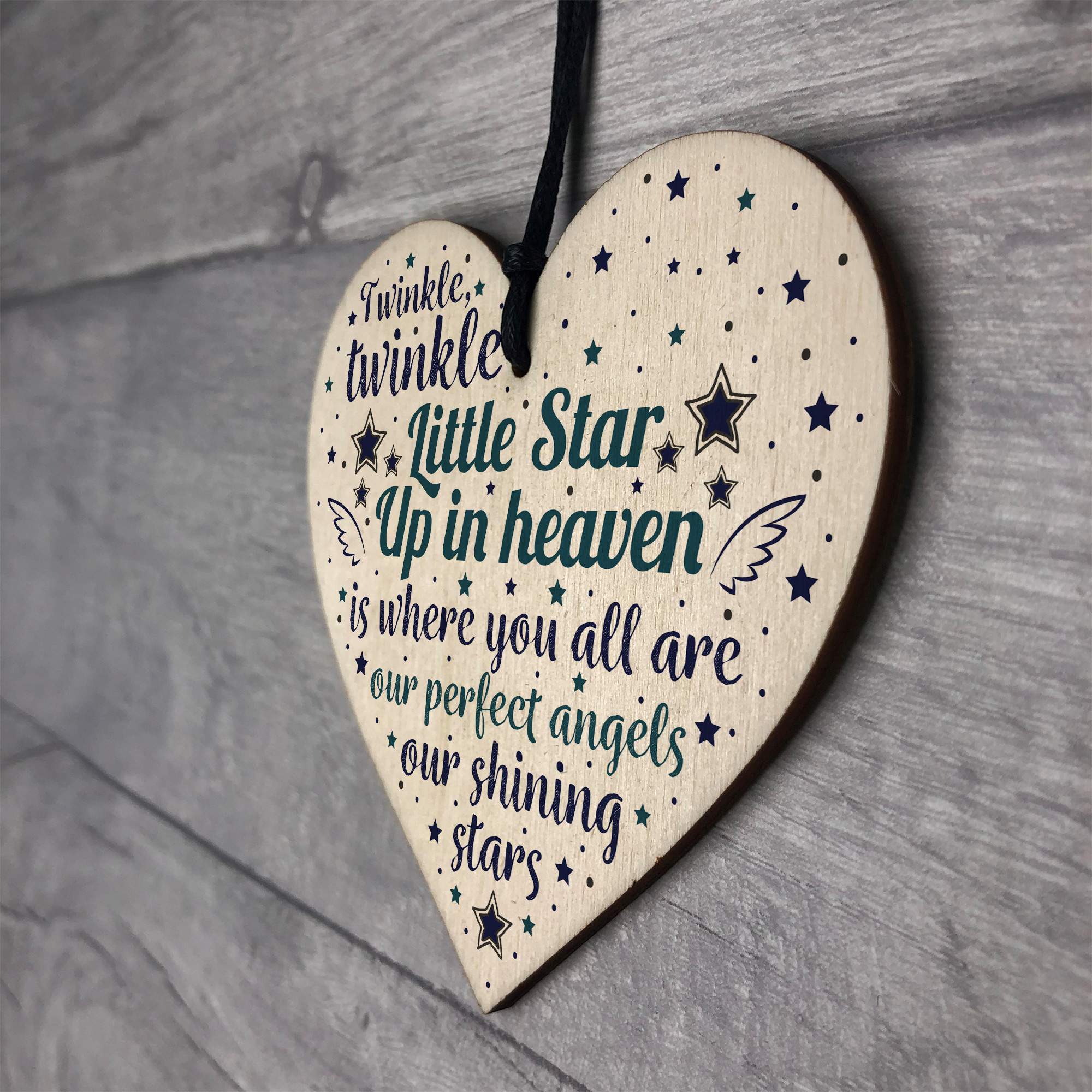 Mum Nan Dad Grandad Memorial Heart Bereavement Gift Plaques