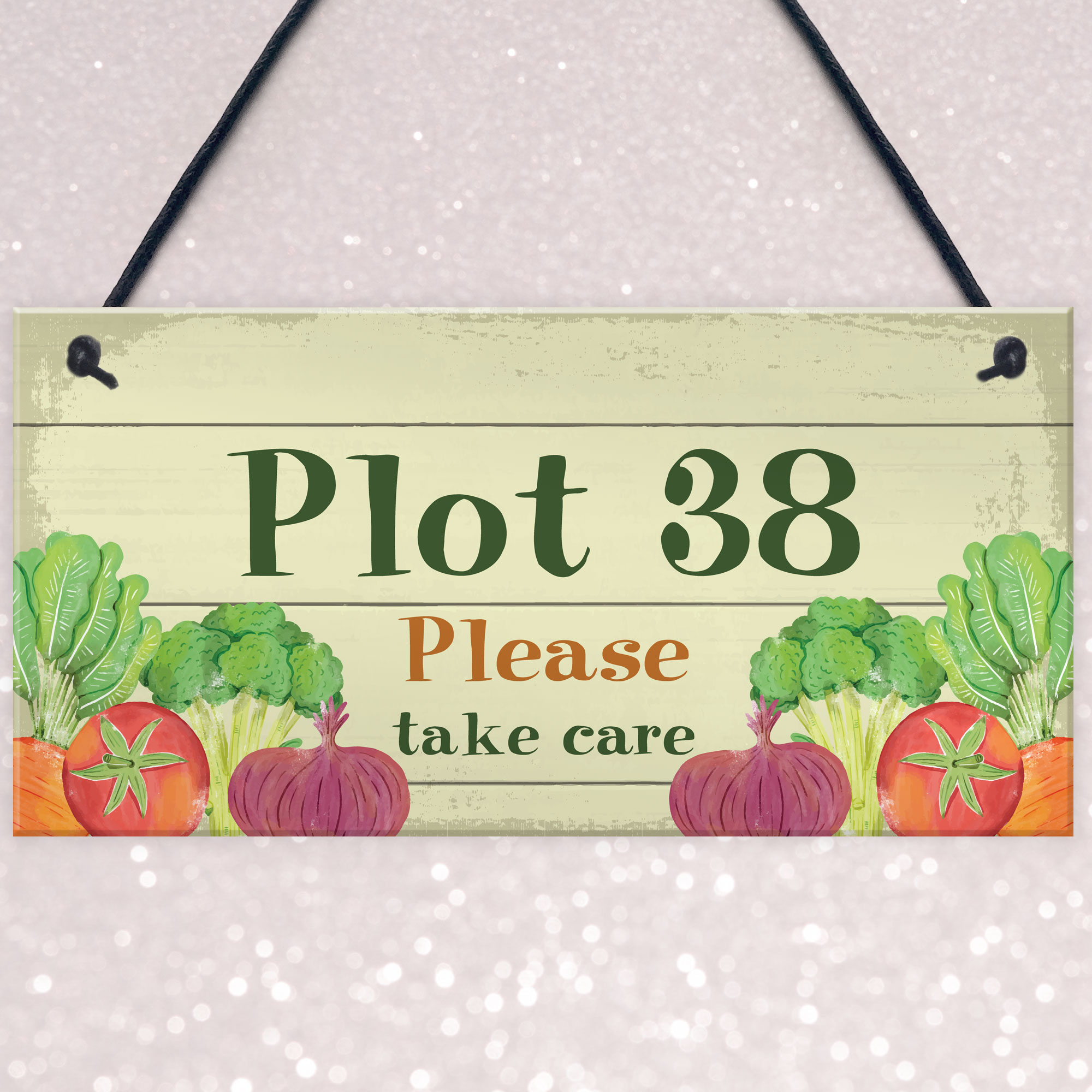 Plot Number Sign Personalised Gift Allotment Sign Plot Sign