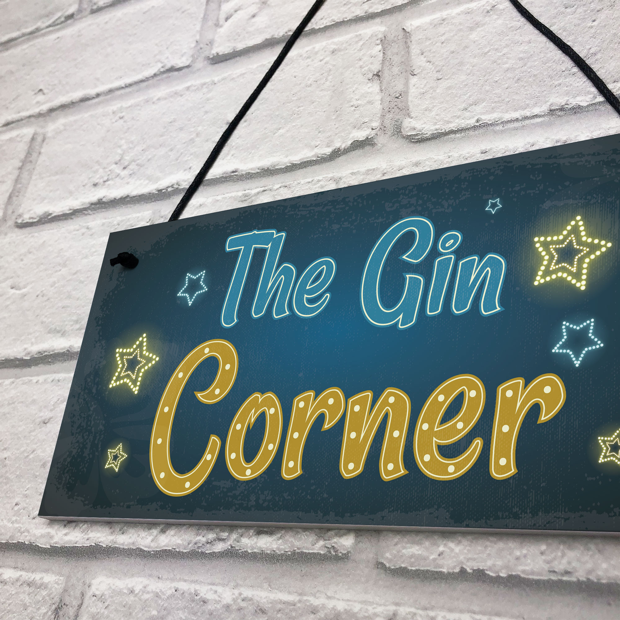 Gin Corner Gin Signs And Plaques Bar Pub Man Cave Accessories