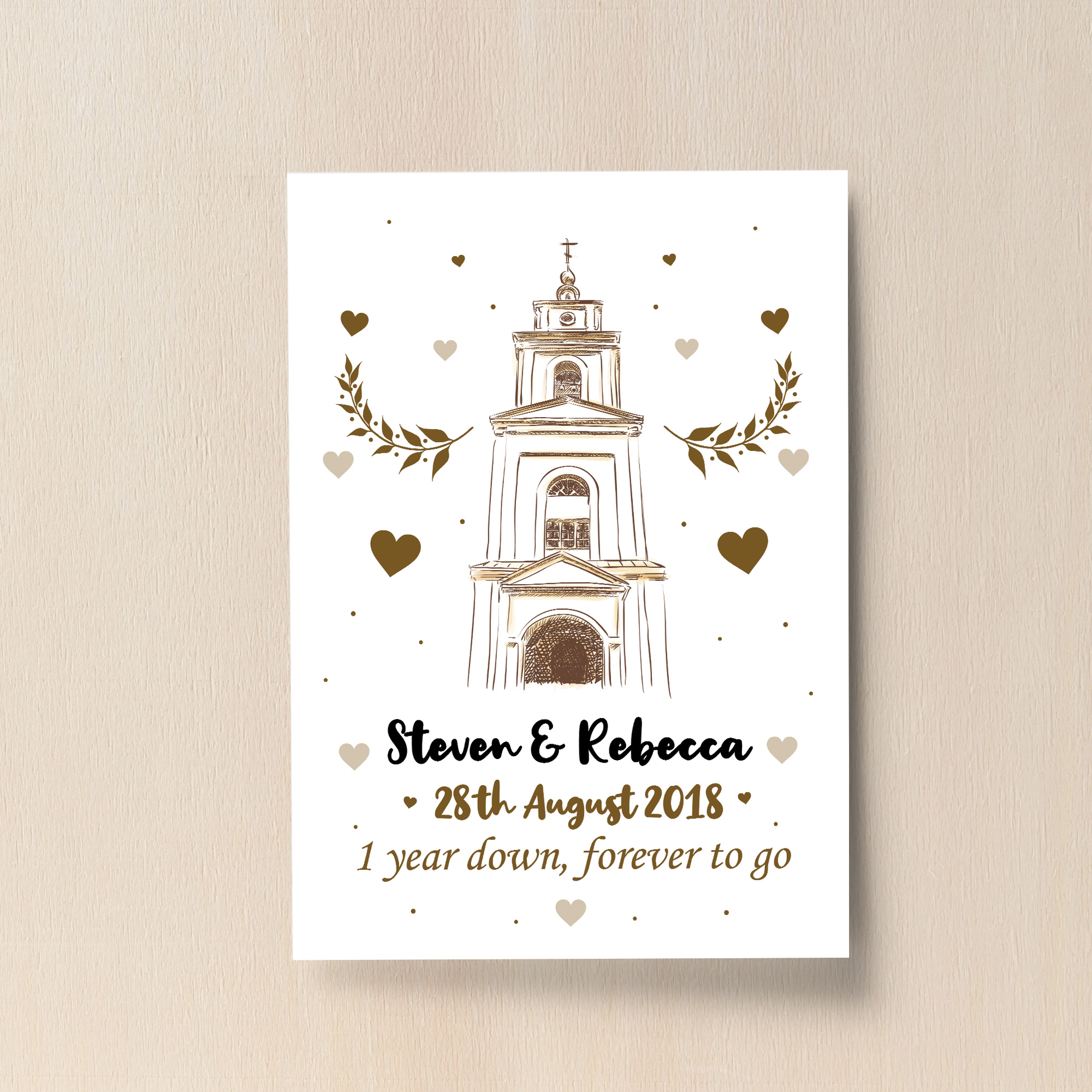 1st 2nd 10th Wedding Anniversary Gift For Husband Wife Print 1st-2nd-10th-wedding-anniversary-gift-for-husband-wife-print