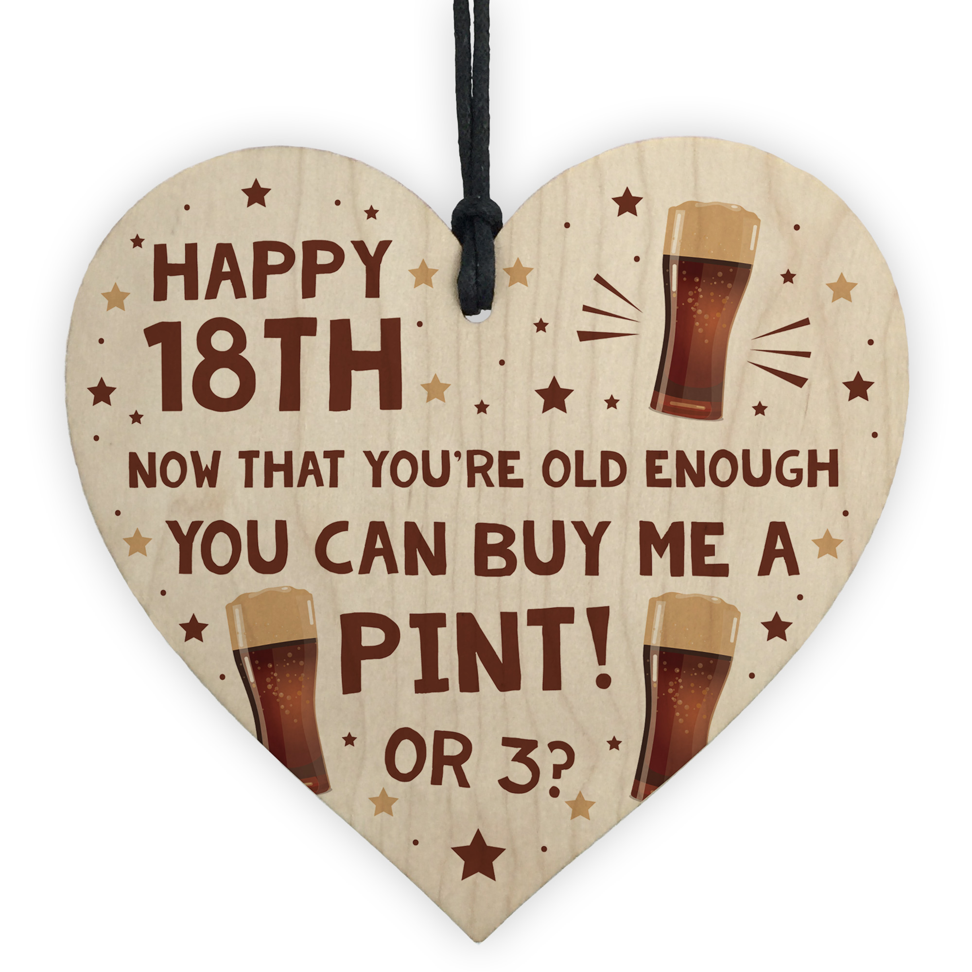 Funny 18th Birthday Gift For Son Daughter Wood Heart Alcohol funny-18th-birthday-gift-for-son-daughter-wood-heart-alcohol