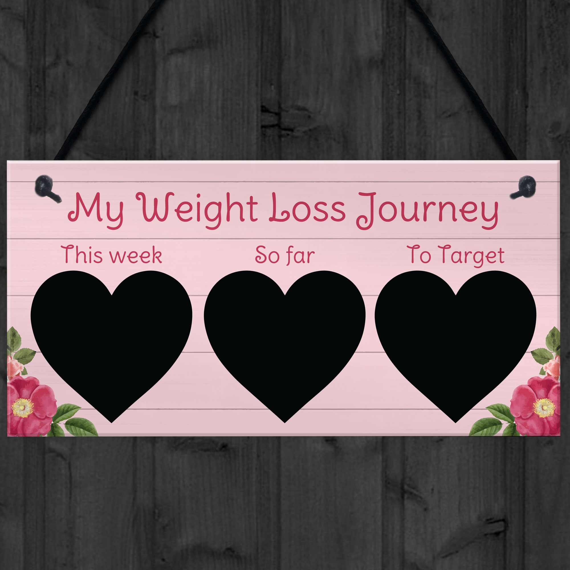 Weight Loss Tracker Board Chalkboard Sign Weight Loss Reward