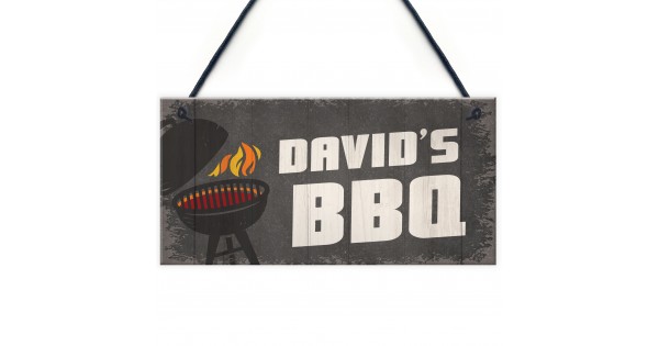 PERSONALISED BBQ Signs And Plaques Garden Decor Barbecue