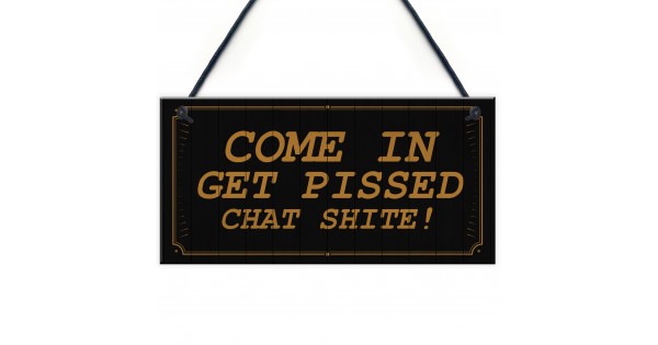 Funny Rude Bar Signs Plaques For Home Bar Man Cave Novelty