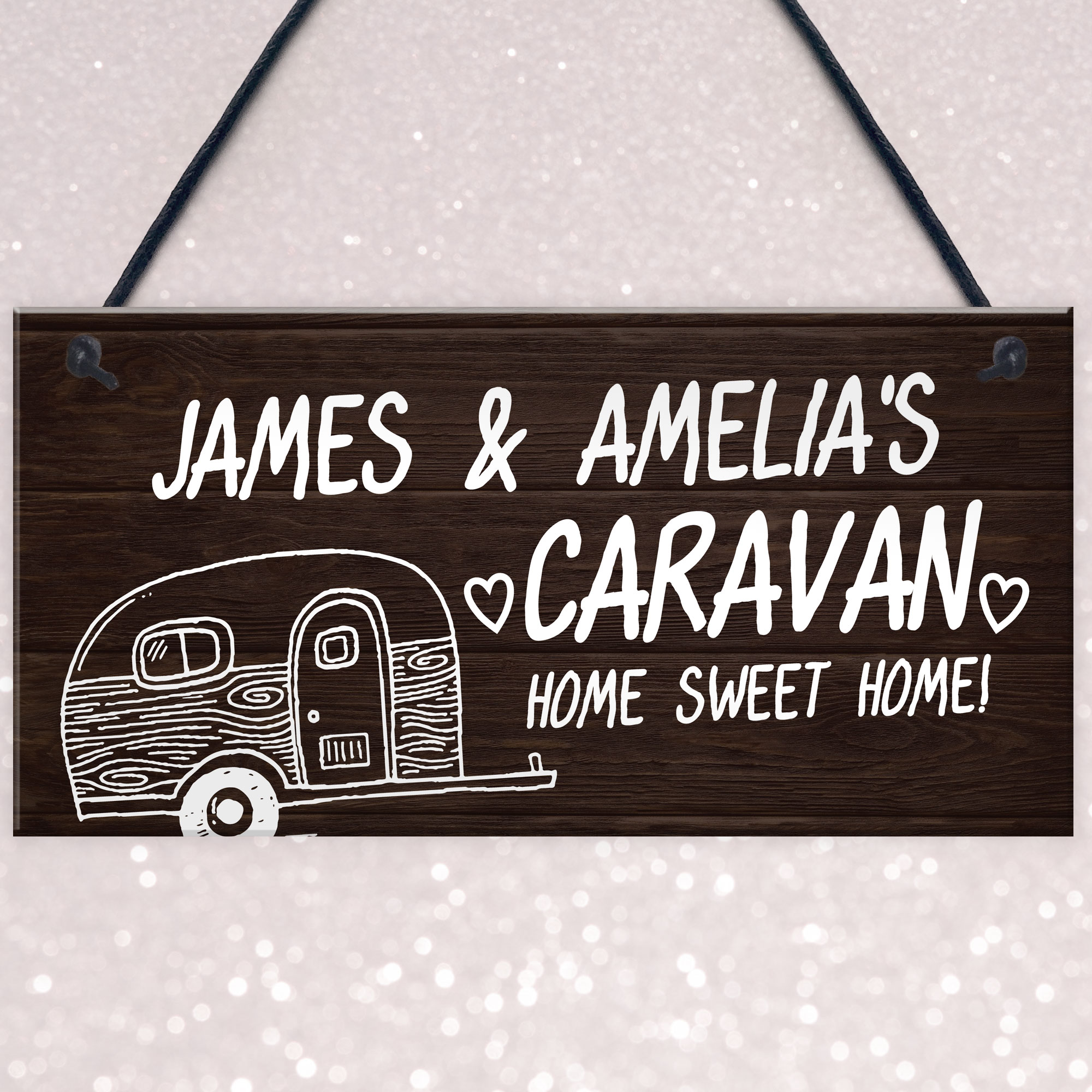 Novelty Caravan Personalised Sign Novelty Caravan Motorhome