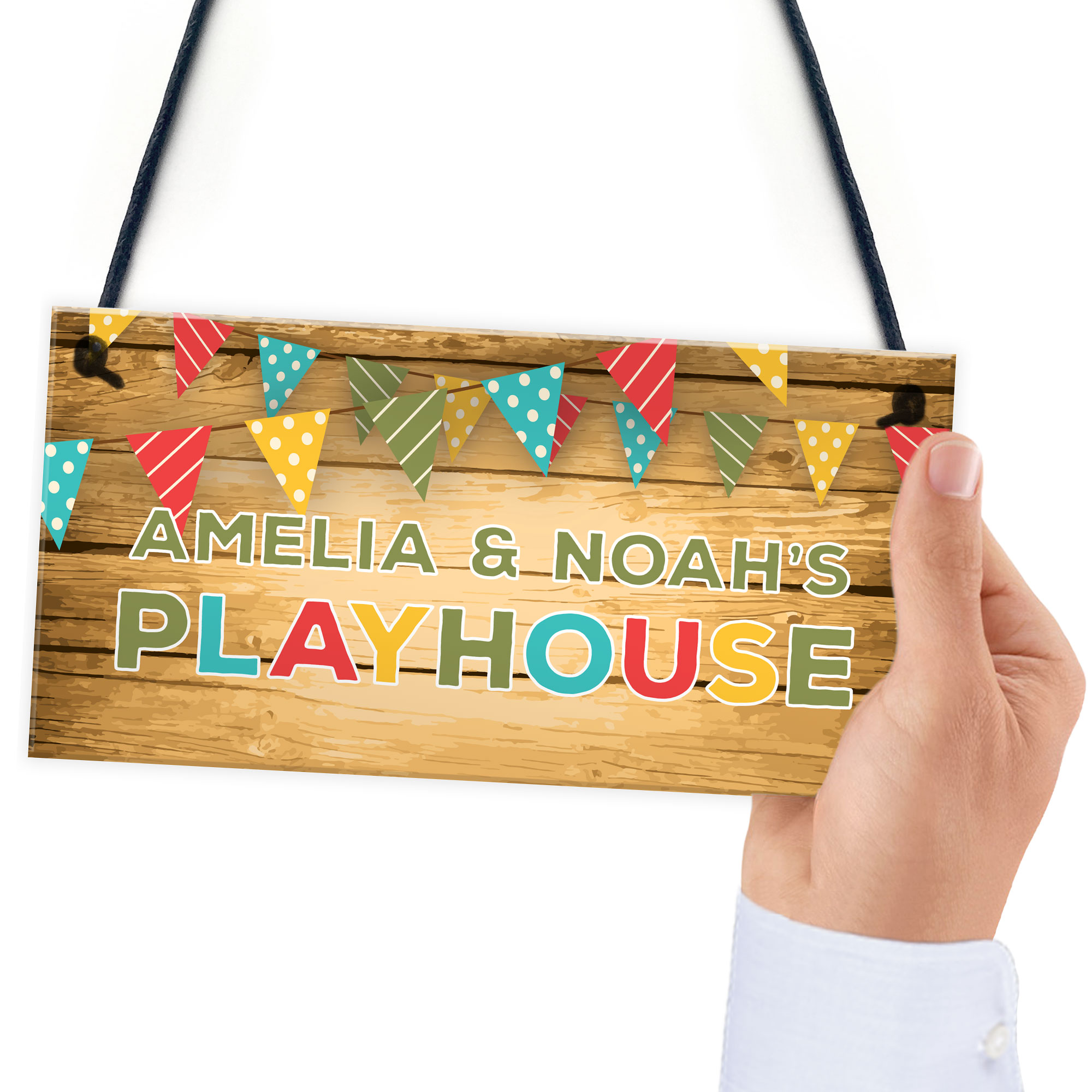 Childs Playhouse Sign Personalised Garden Shed Sign Son Daughter