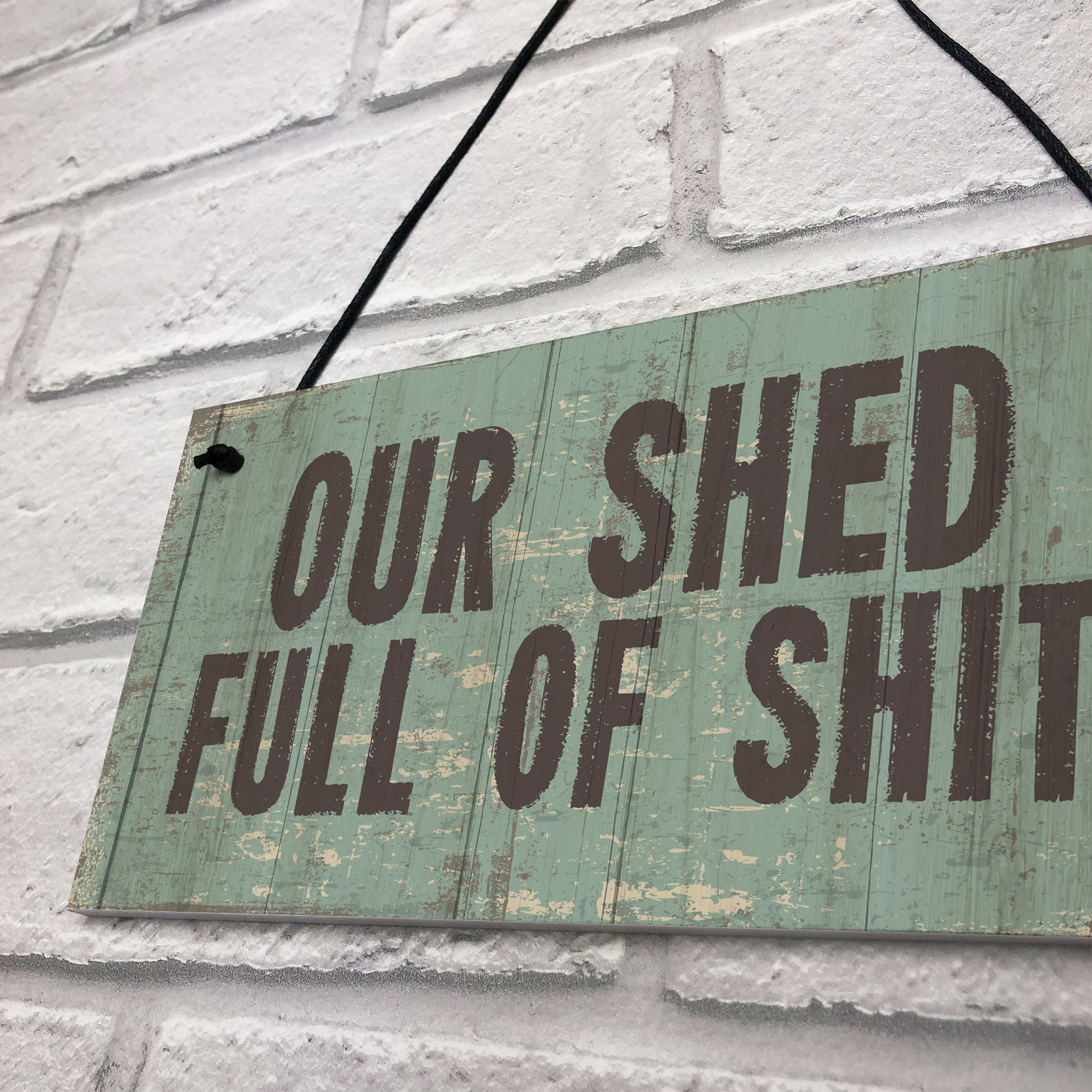 Funny Shed Sign Rude Man Cave Sign Hanging Garden Sign