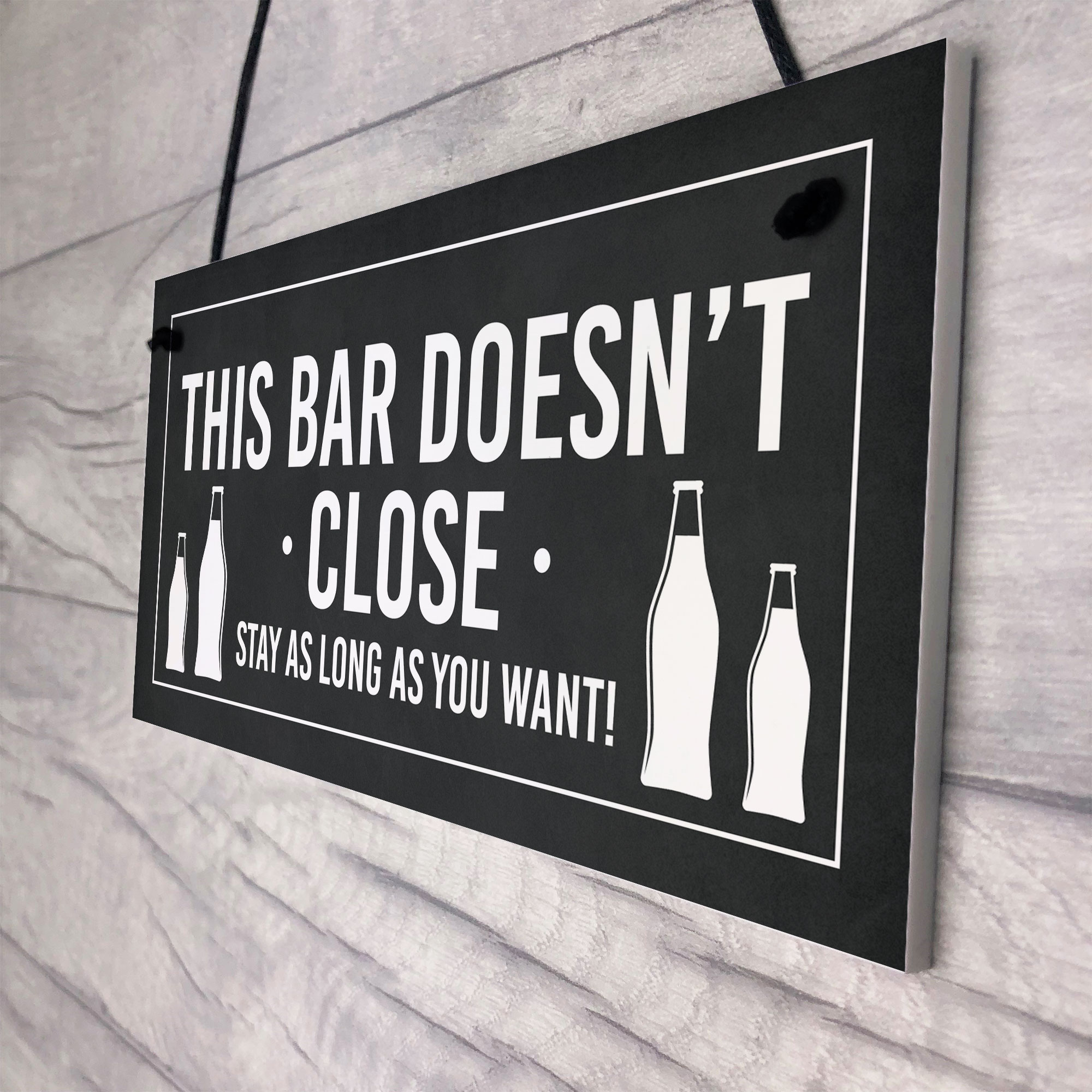 Funny Man Cave Bar Sign Hanging Garage Pub Garden Plaque