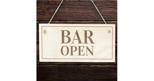 Wooden Bar Open Hanging Sign Home Bar Signs Man Cave Decor