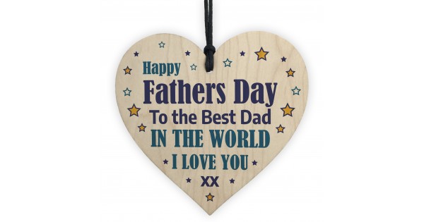 Fathers Day Gifts For Dad Wooden Heart Dad Gift From Daughter