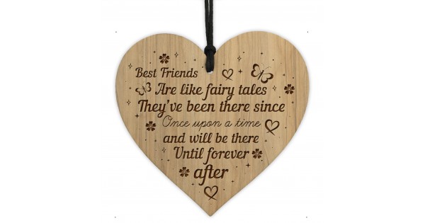 Special Best Friend Sign Engraved Heart Friendship Sign
