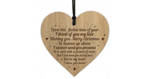 Christmas Memorial Decoration THINKING OF YOU Tree Decoration