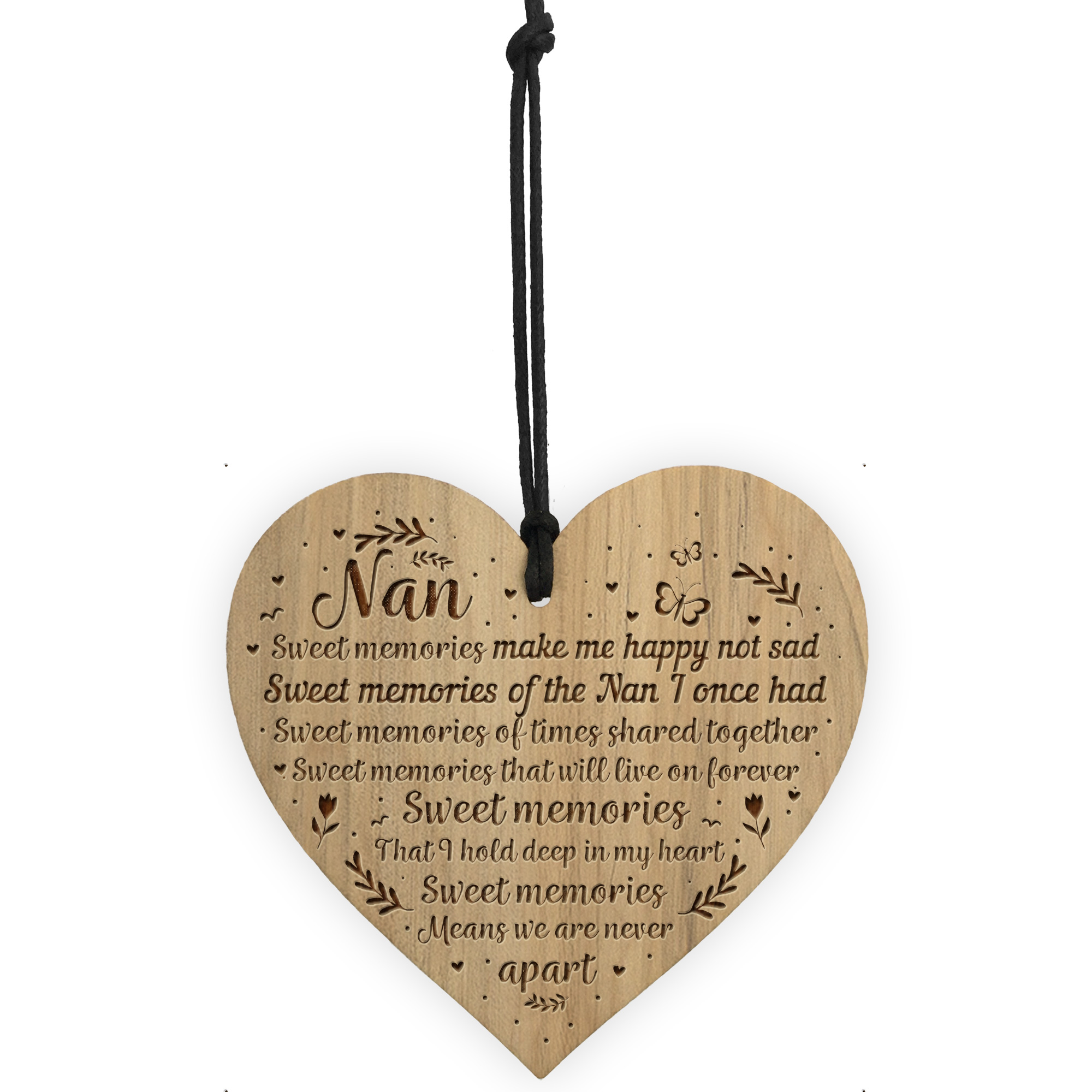 Nan Memorial Sign Nan Memorial Plaque Wooden Memorial Sign