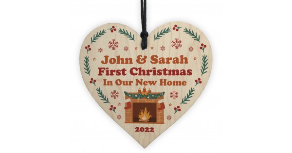 New Home Personalised Bauble First Christmas In Home Bauble
