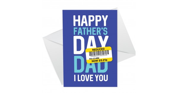 Dad Fathers Day Card Funny Fathers Day Card Funny Card Reduced