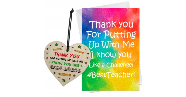 Funny Thank You Teacher Card Greeting Card Appreciation Card