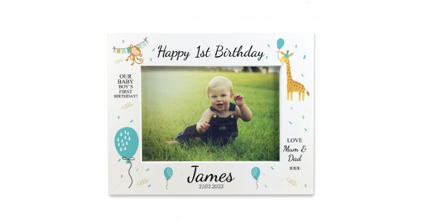 Personalised My First Birthday Photo Frame 1st Birthday Gift Son