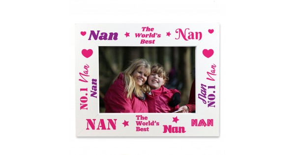 Novelty Nan Gift For Birthday Wooden Photo Frame Nan Photo Frame