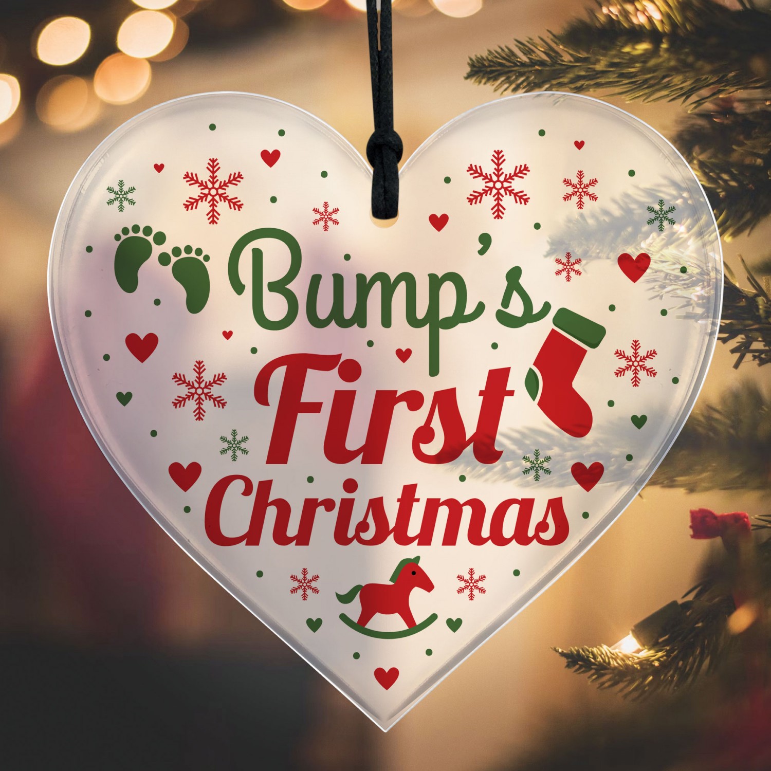Bumps First Christmas Decoration Hanging Christmas Tree Ornament