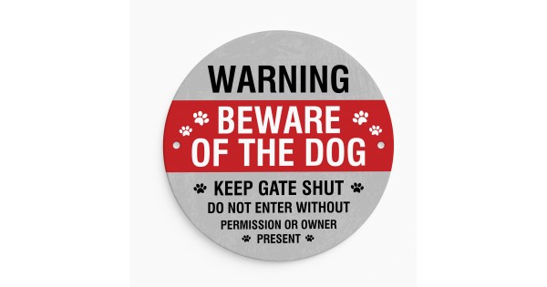 Warning Sign For Dog Do Not Enter Acrylic Sign Keep Gate Sign